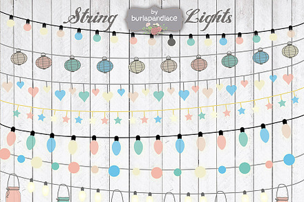 String Lights Clipart | Illustrations ~ Creative Market