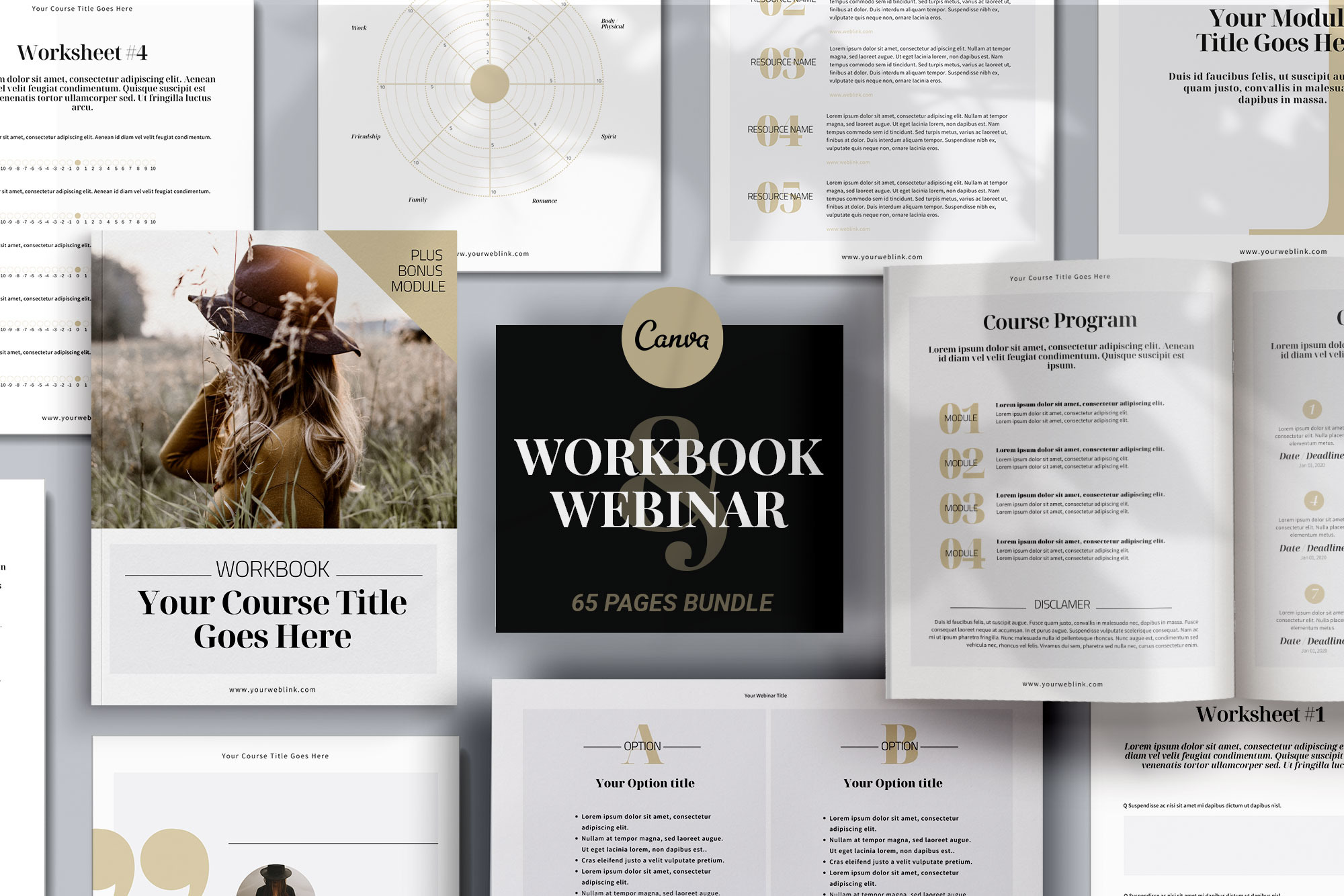 Workbook & Webinar Canva templates 2, a Magazine Template by 3.14&Co