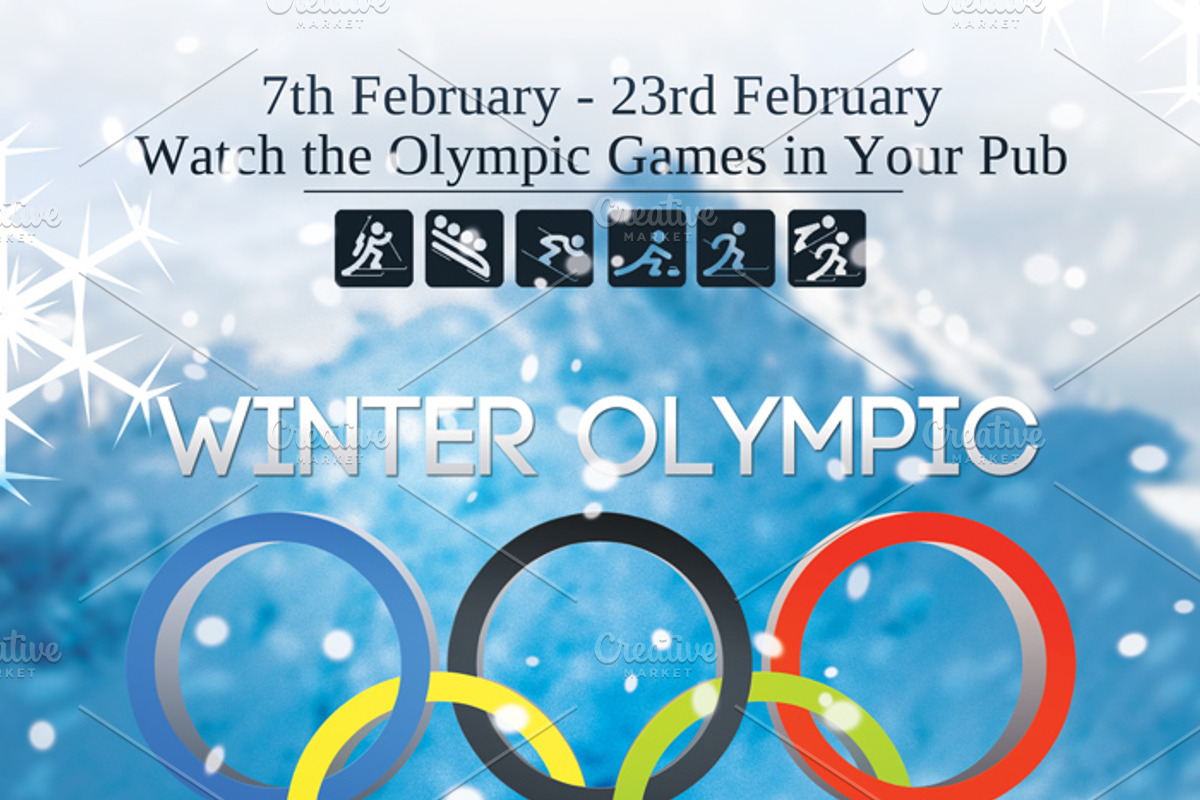 Winter Olympic Flyer, a Flyer Template by Krukowski Graphics