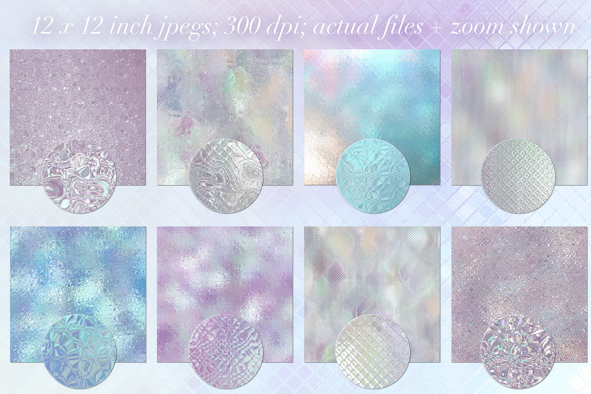 Iridescent Glass Textures, a Texture Graphic by Paper Farms | Creative ...