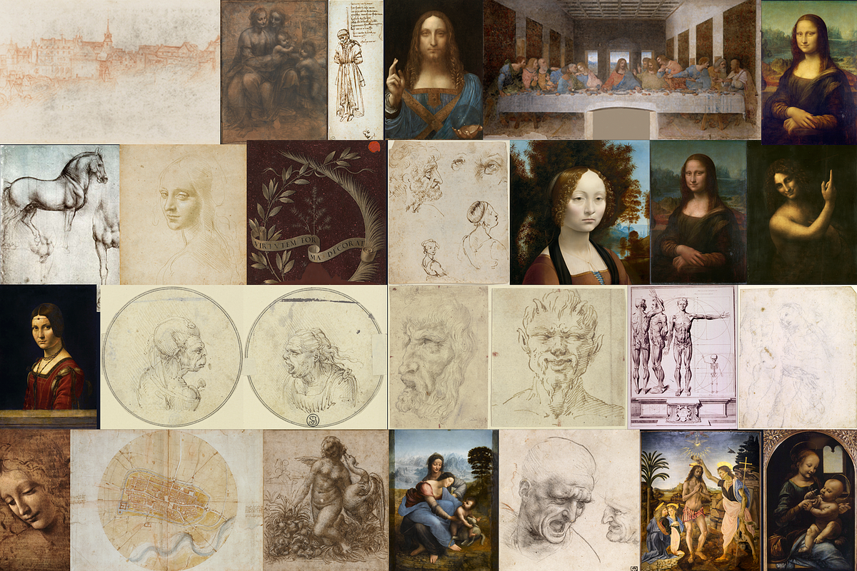 Leonardo Da Vinci Original Paintings, a Person Illustration by Digital ...