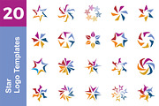 20 Logo Star Templates Bundle, a Branding & Logo Template by Friendesigns