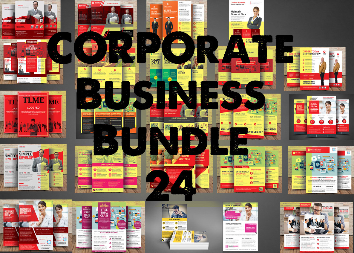 Corporate Business Bundle 24, a Flyer Template by graphicforest
