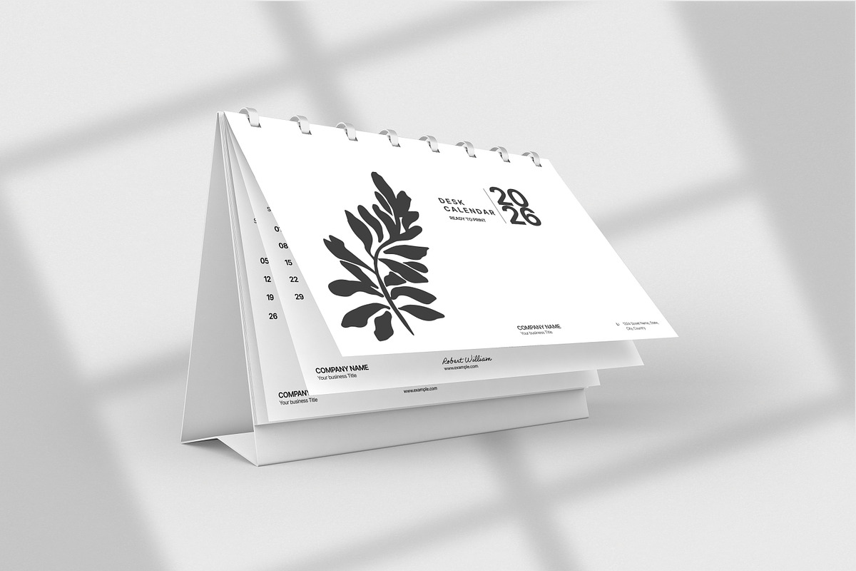 2026 A4 Desk Calender Template, a Stationery Template by Creatiya Type