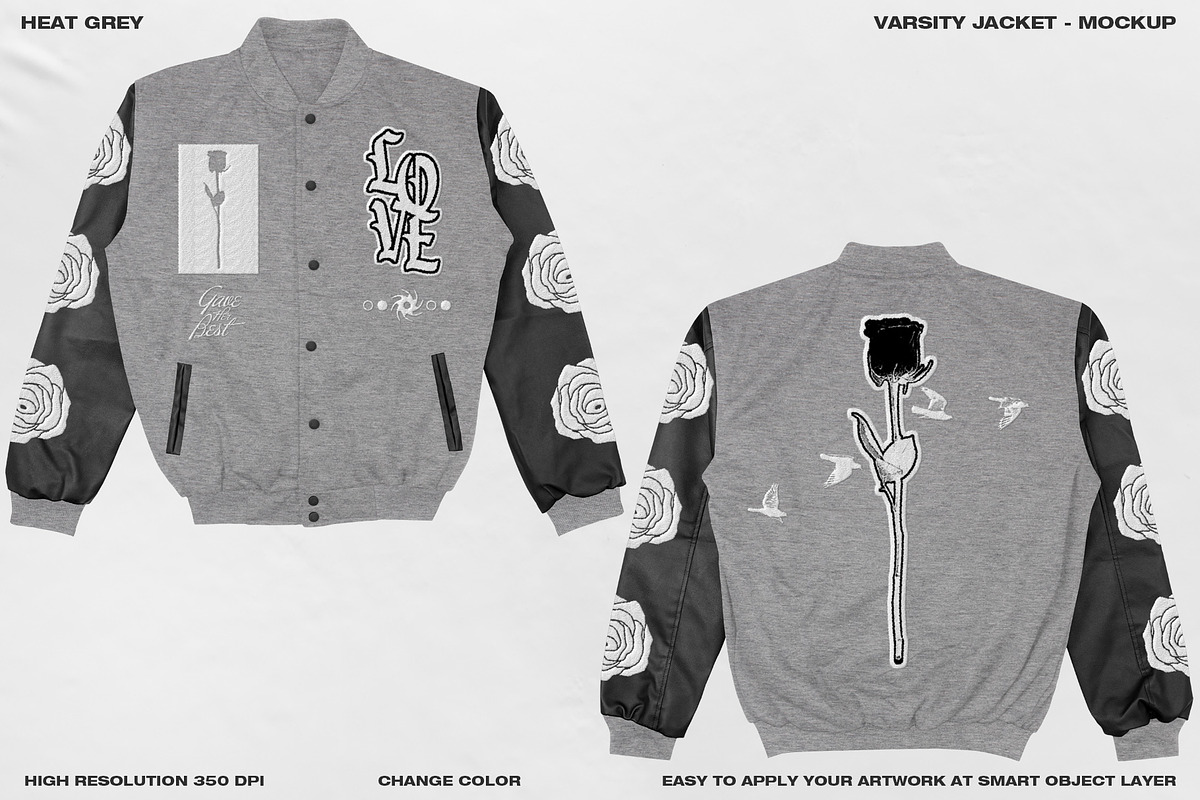 Varsity Jacket - Mockup, a Hoody Mockup by DaldSgh