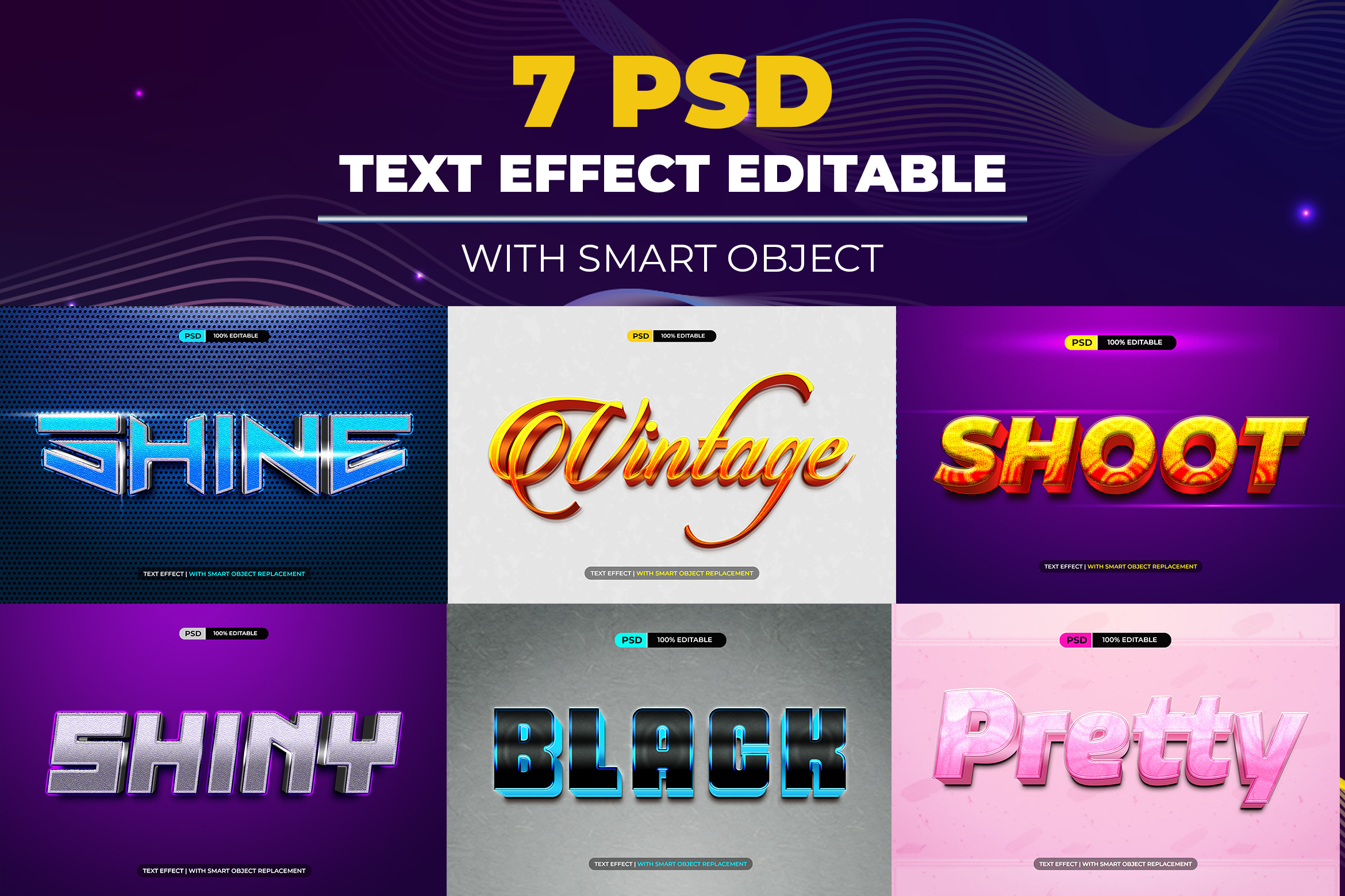 PSD Text Effect Editable Bundle | Layer Styles ~ Creative Market