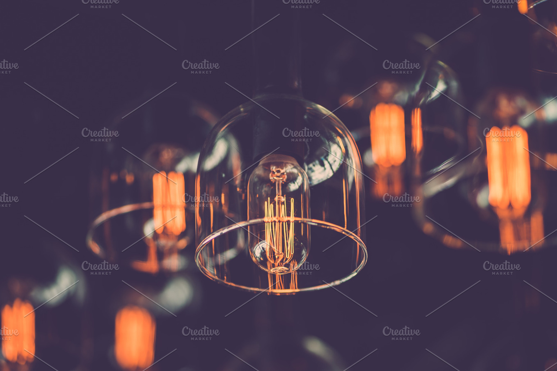 Retro light bulb featuring retro, architecture, and lamp, a Technology ...