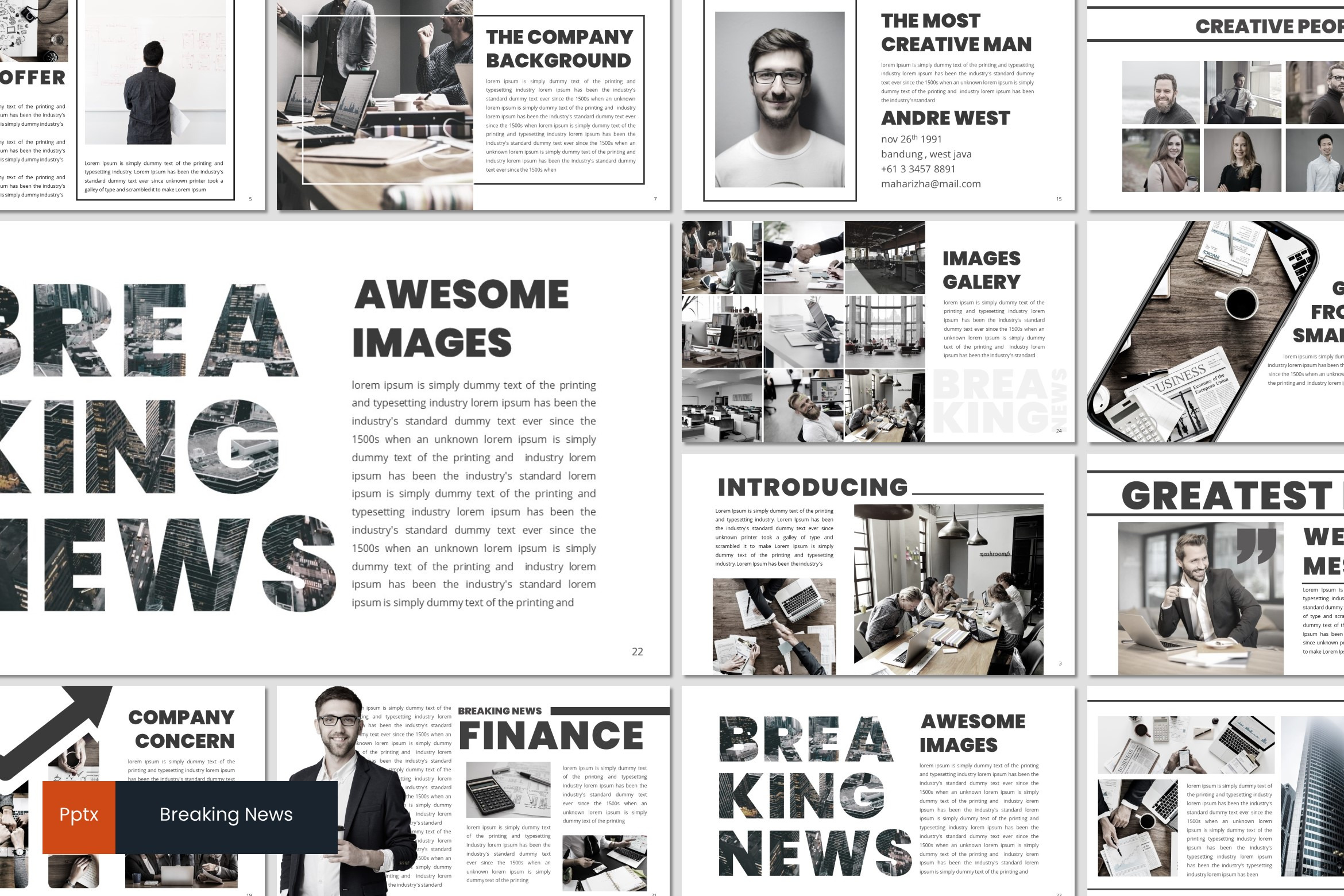 Breaking News - Powerpoint Template, a Presentation Template by ...