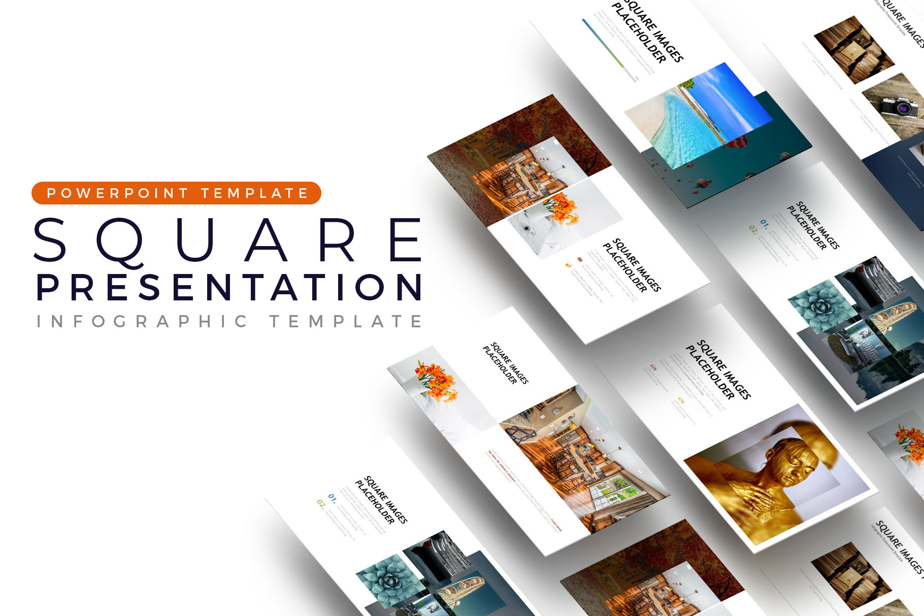 Square Placeholder Presentation, a Presentation Template by Digitcase x ...