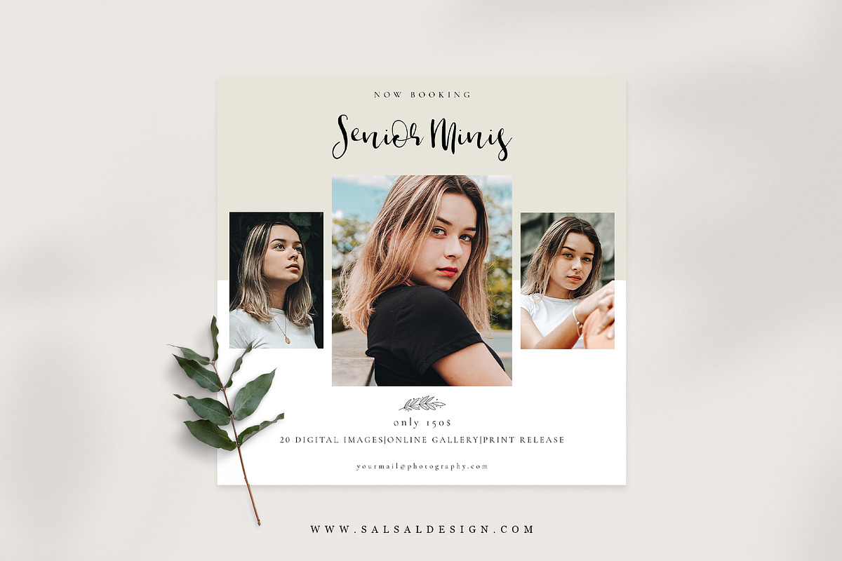 Senior Mini Session mini095, a Card Template by Salsal Design