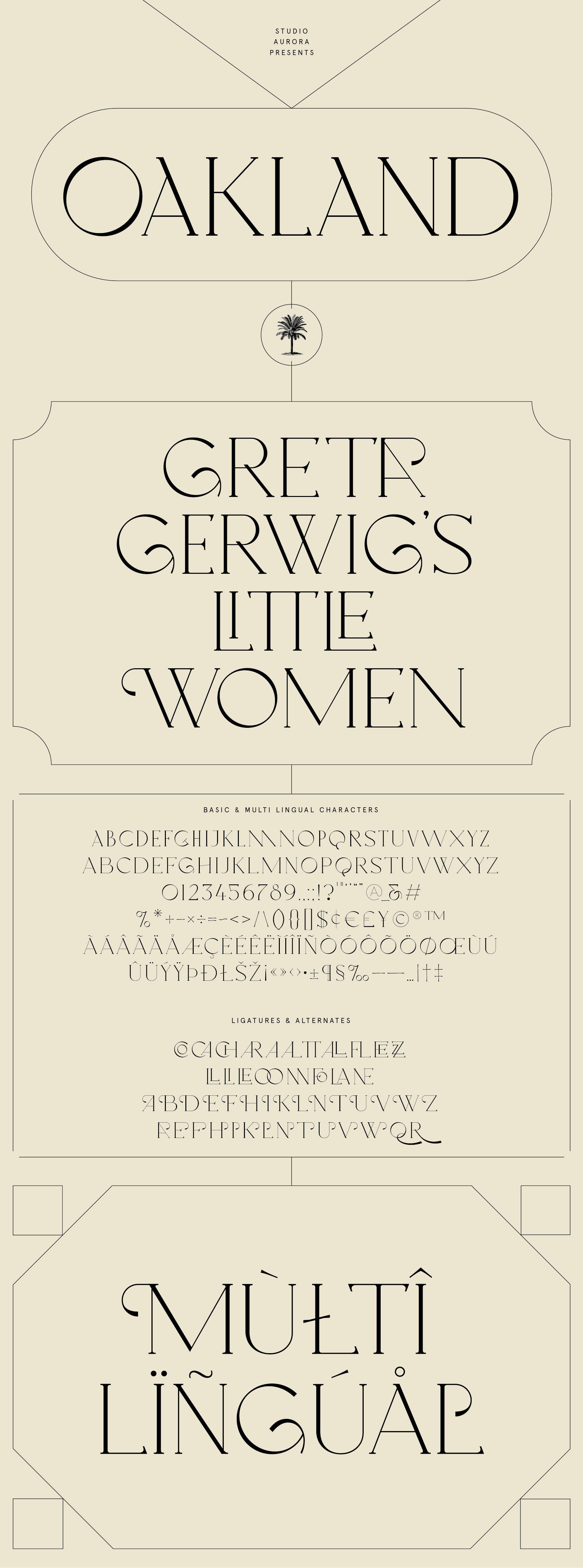 Oakland – Decorative Display Serif, a Serif Font by Studio Aurora