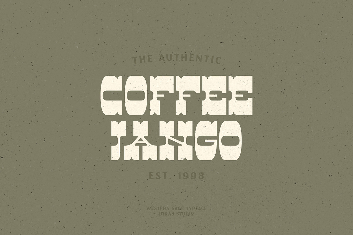 Western Sage, a Slab Serif Font by Dikas Studio