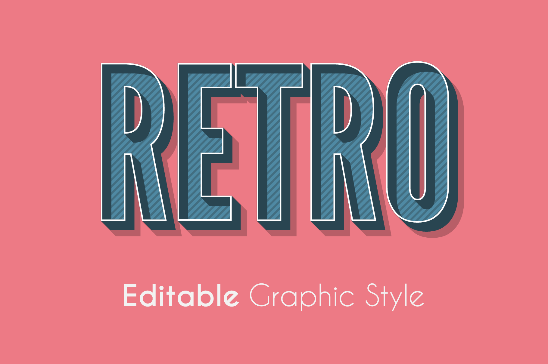 Retro Graphic Style for Illustrator, a Layer Style Add-On by Krafti Lab