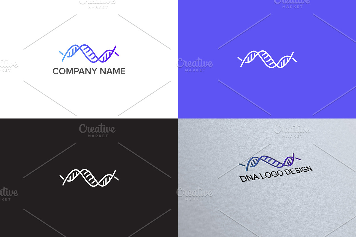 DNA logo design, a Branding & Logo Template by GranzCreative