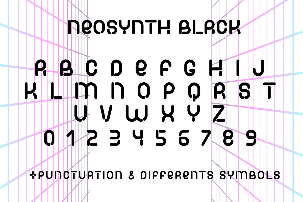 NeoSynth | Vaporwave Font Styles, a Serif Font by Kandella's Art
