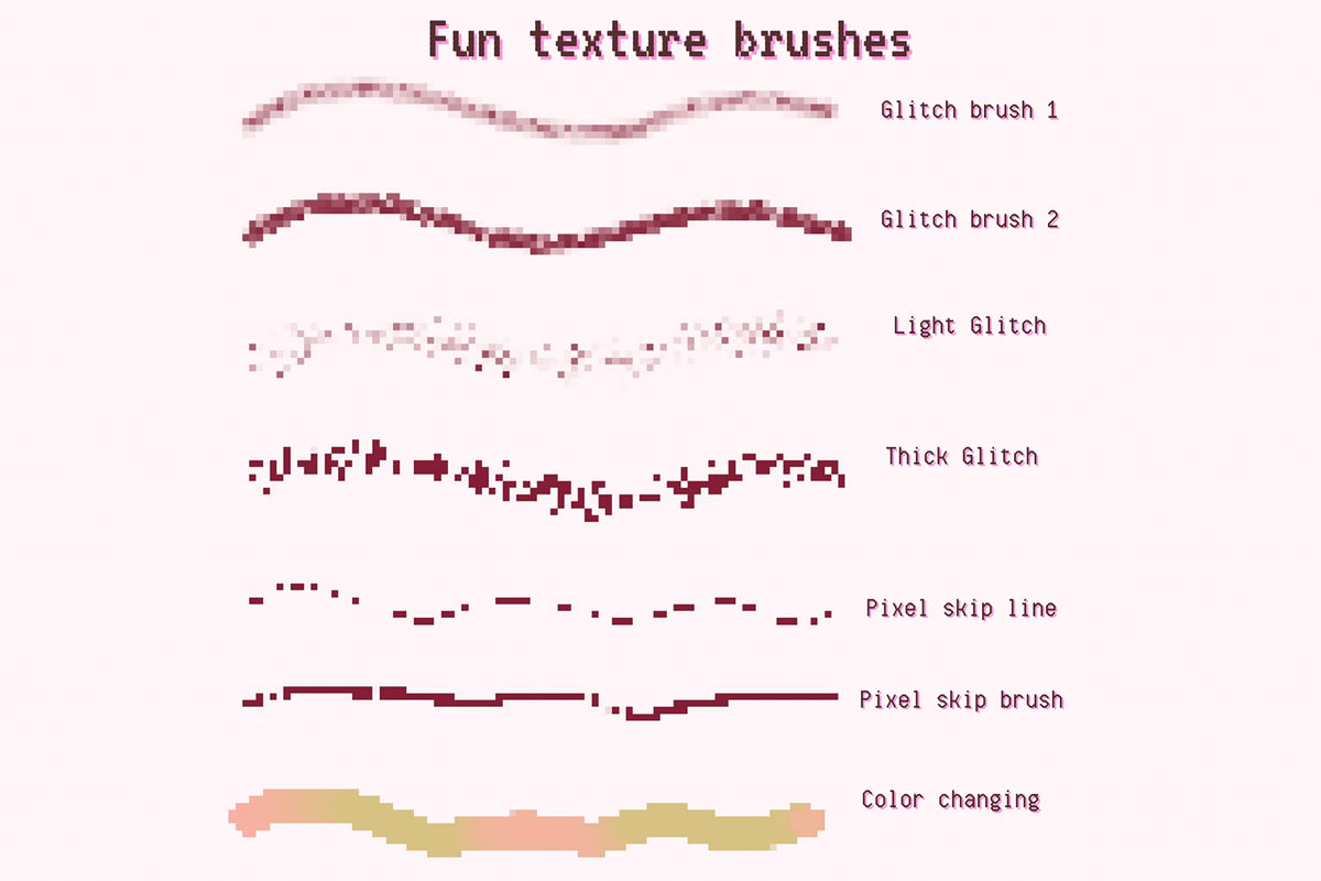 23 Pixel iBox Procreate brushes, a Brush Add-On by ProcreateiBox | Creative Market