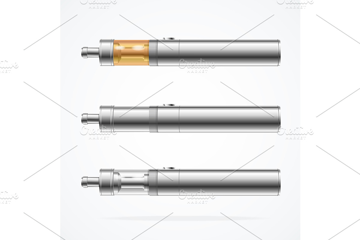 Vape Pen Different Type Set, an Object Graphic by Vector and Templates