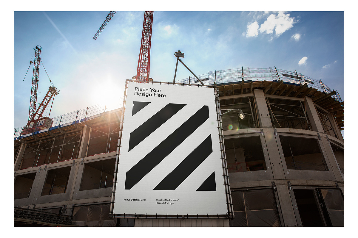 4x Construction Mockup Bundle Vol.1, an Advertising Mockup by HAZARD ...