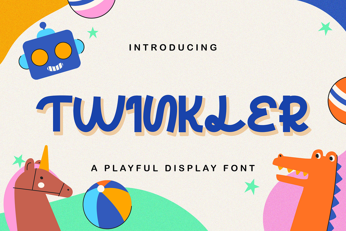 Twinkler Playful Display Font, a Sans Serif Font by BlancaLab Studio