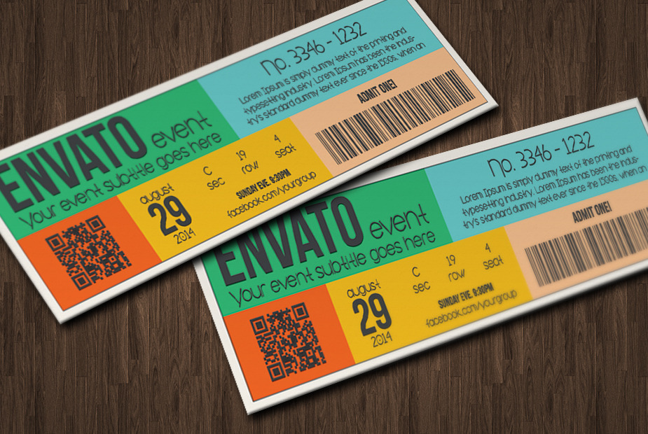 Multipurpose metro style ticket, a Card Template by Tzochko