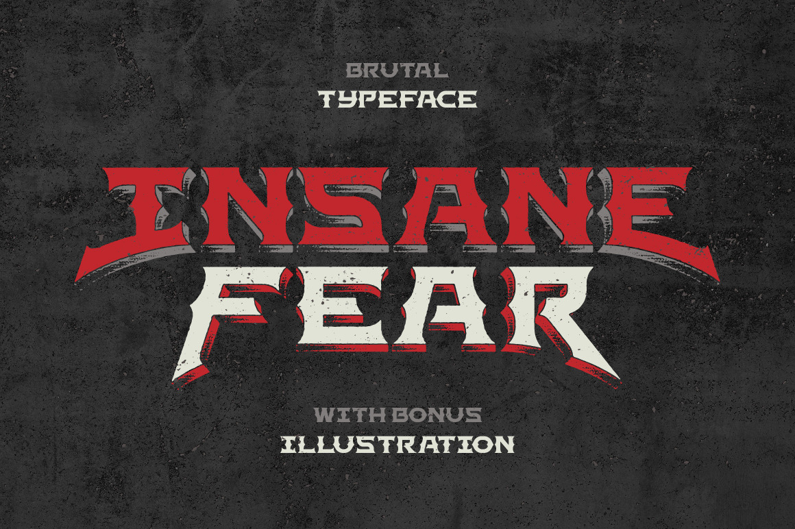 Insane Fear font, a Blackletter Font by Gleb Guralnyk