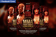 MMA Fight Night Showdown Flyer, a Flyer Template by Hyperpix Productions