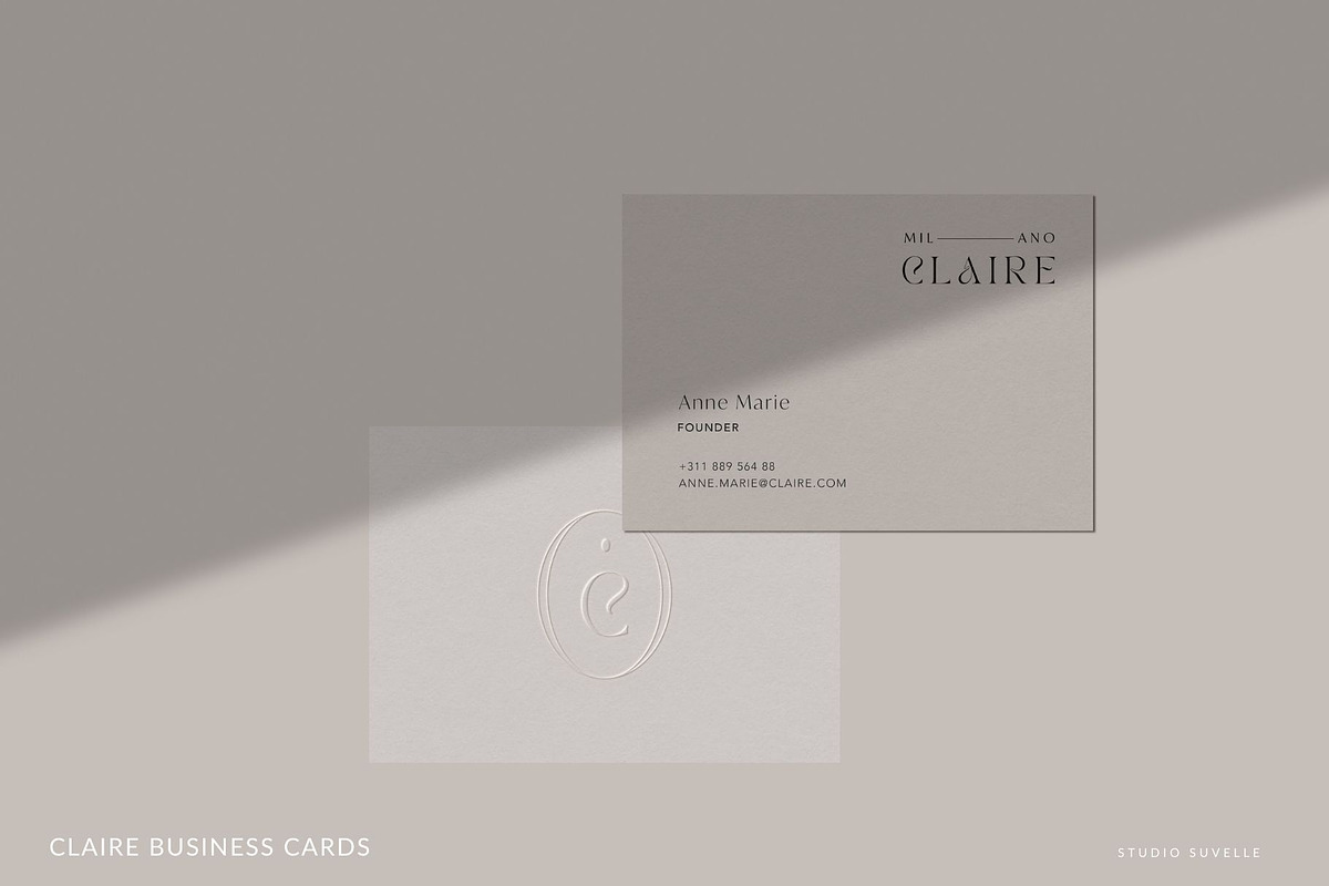 CLAIRE Logo Kit, a Branding & Logo Template by Studio Suvelle