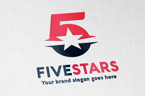 Five Star Logo, a Branding & Logo Template by WheelieMonkey