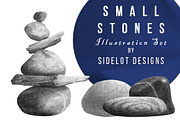 Set of Small Stones - Hand Drawn, an Object Graphic by Fallow Space