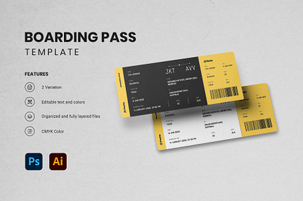 Boarding Pass | Templates & Themes ~ Creative Market