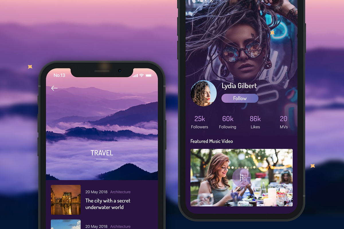 Balance Mobile App UI KIT, an App Template by No.13 | Creative Market