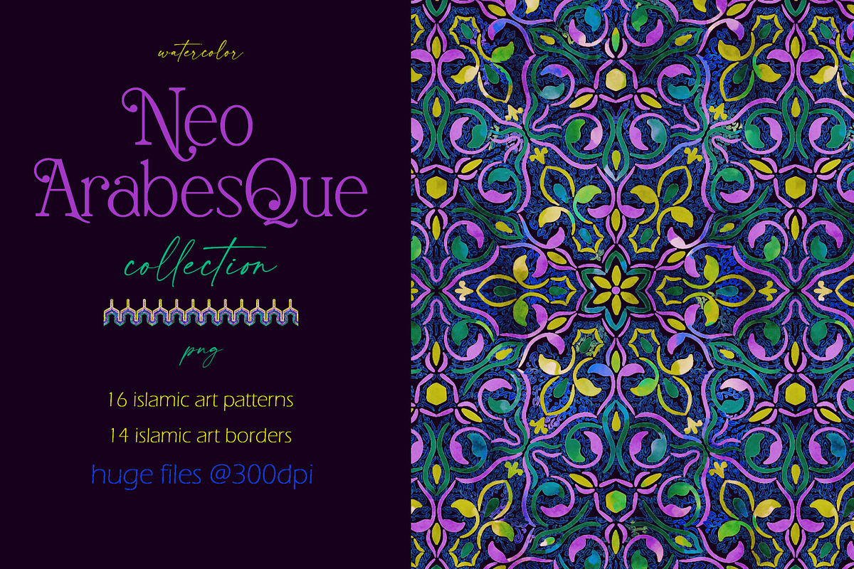 Neo arabesque : Islamic art set | Creative Market