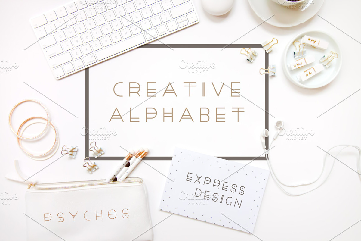 Creative English alphabet, an Object Graphic by ExpressShop