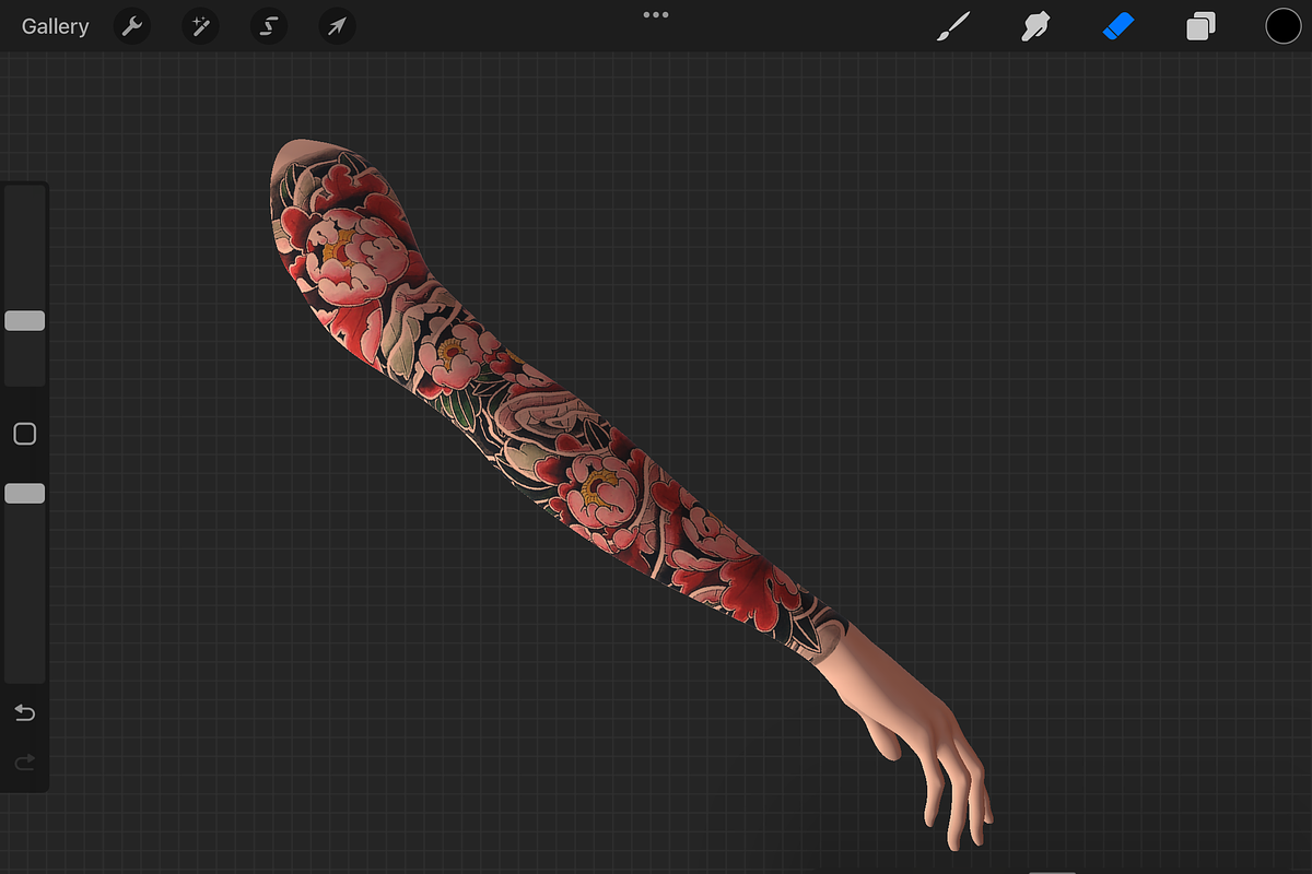 Procreate 3d Model - Right Arm Female