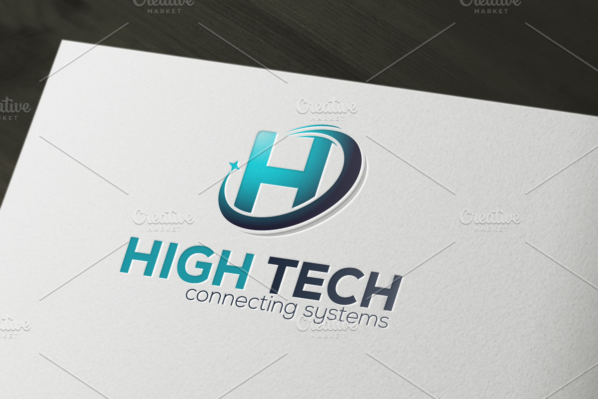 High Technology Logo, a Branding & Logo Template by NasirGrfx
