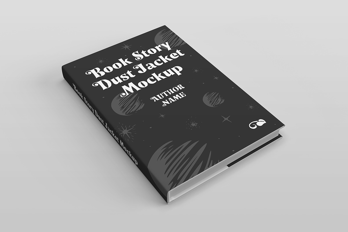 Dust Jacket Book Mockup, a Print Template by Petr Stránský | Creative ...