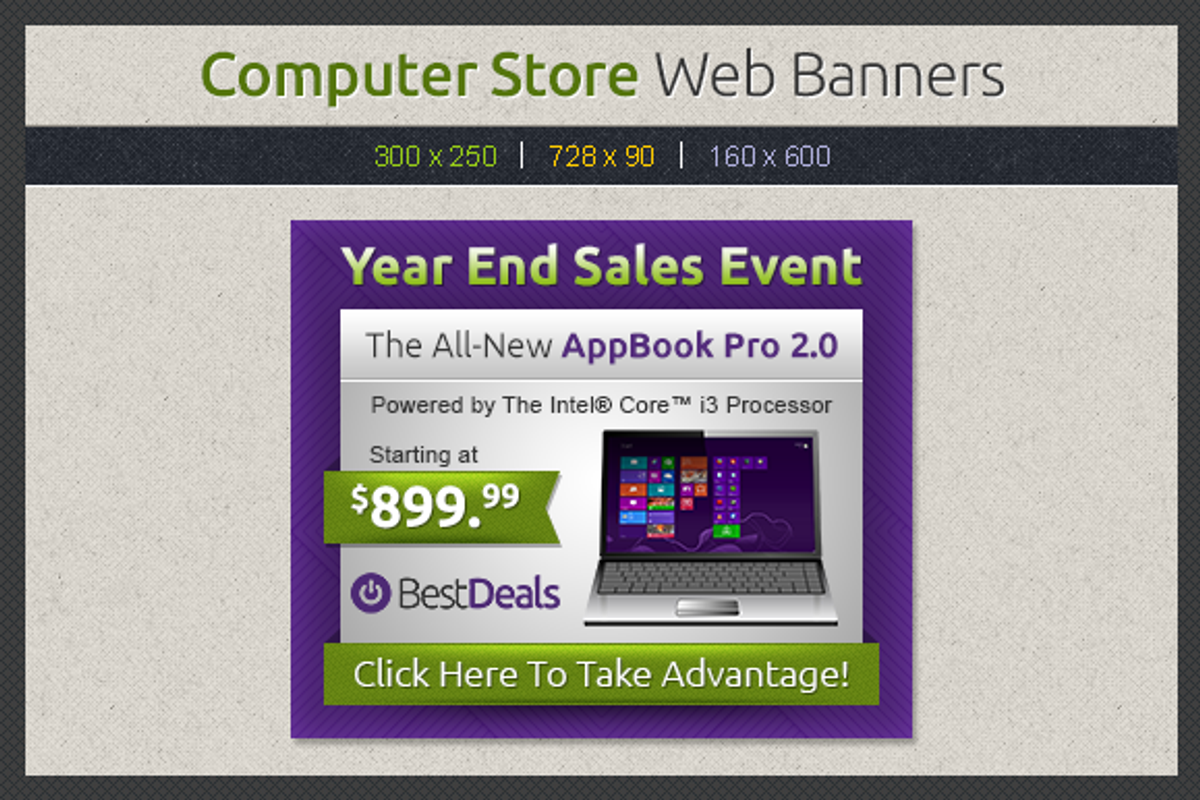 Computer Store Web Banners, a Templates & Theme by Creativenauts