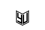 YU logo design vector template, a Branding & Logo Template by xcoolee