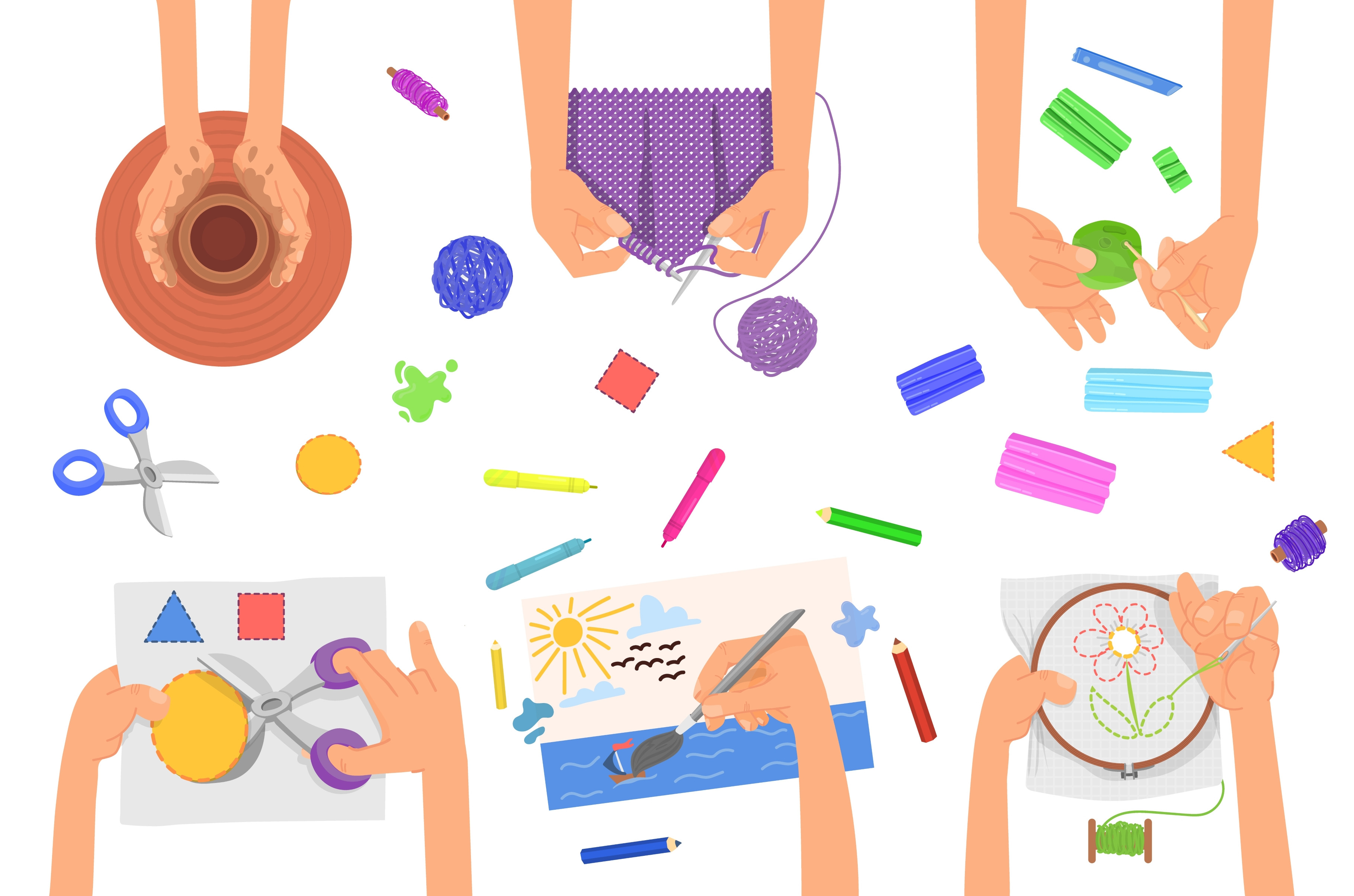 Creative kids lab. Art lesson, a Background Graphic by LadadikArt