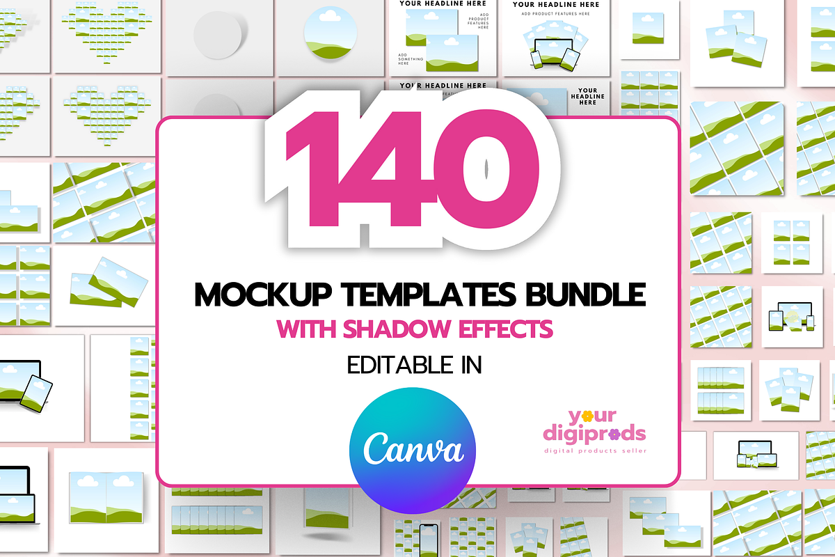 Canva Ultimate Mockup Templates Bundle