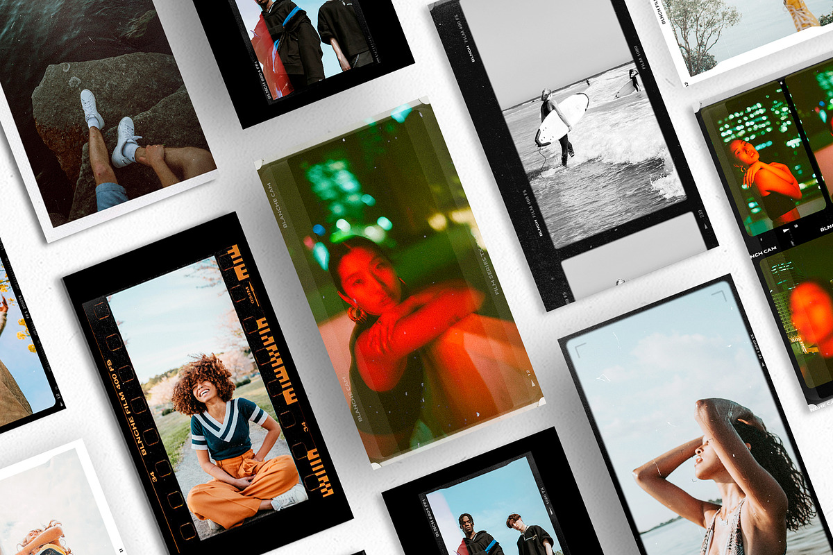 Instagram Film Frames Templates, a Social Media Template by BlancheStudio