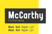 McCarthy Typeface - EIGHT Styles, a Sans Serif Font by McWhorter ...
