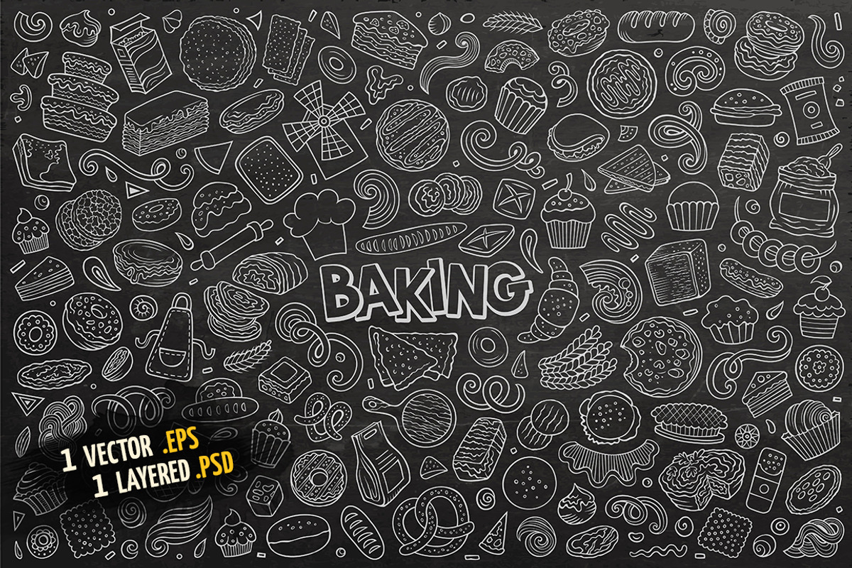 Baking Objects & Symbols Set, an Object Graphic by BALABOLKA
