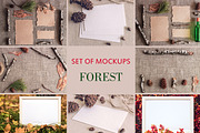 Set Mockups. FOREST, a Print Template by Mockups4you