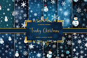 Funky Christmas Digital Papers