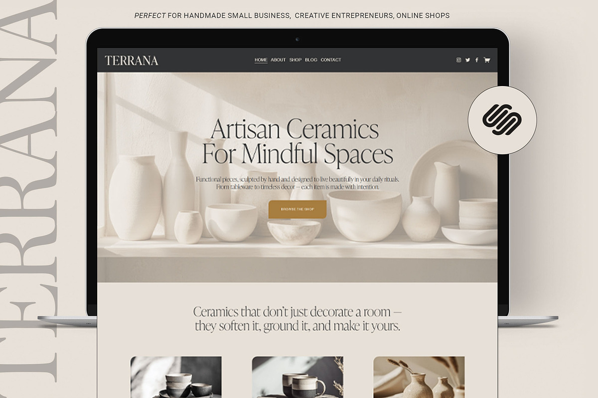Squarespace E-Commerce Website