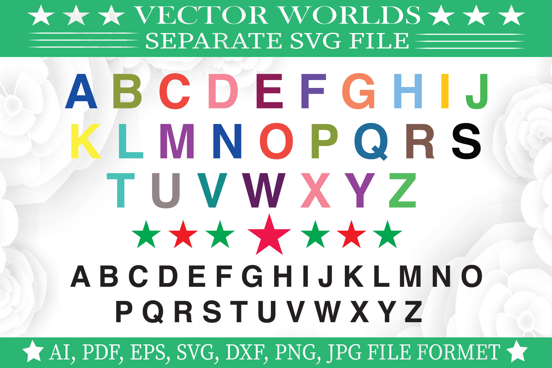 Capital Letter Svg, Letter Svg, an Object Graphic by VectorWorlds ...