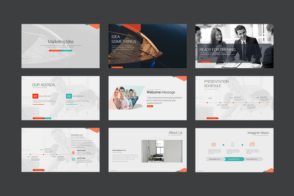Marketing Idea PowerPoint Template, a Presentation Template by Stock Shape