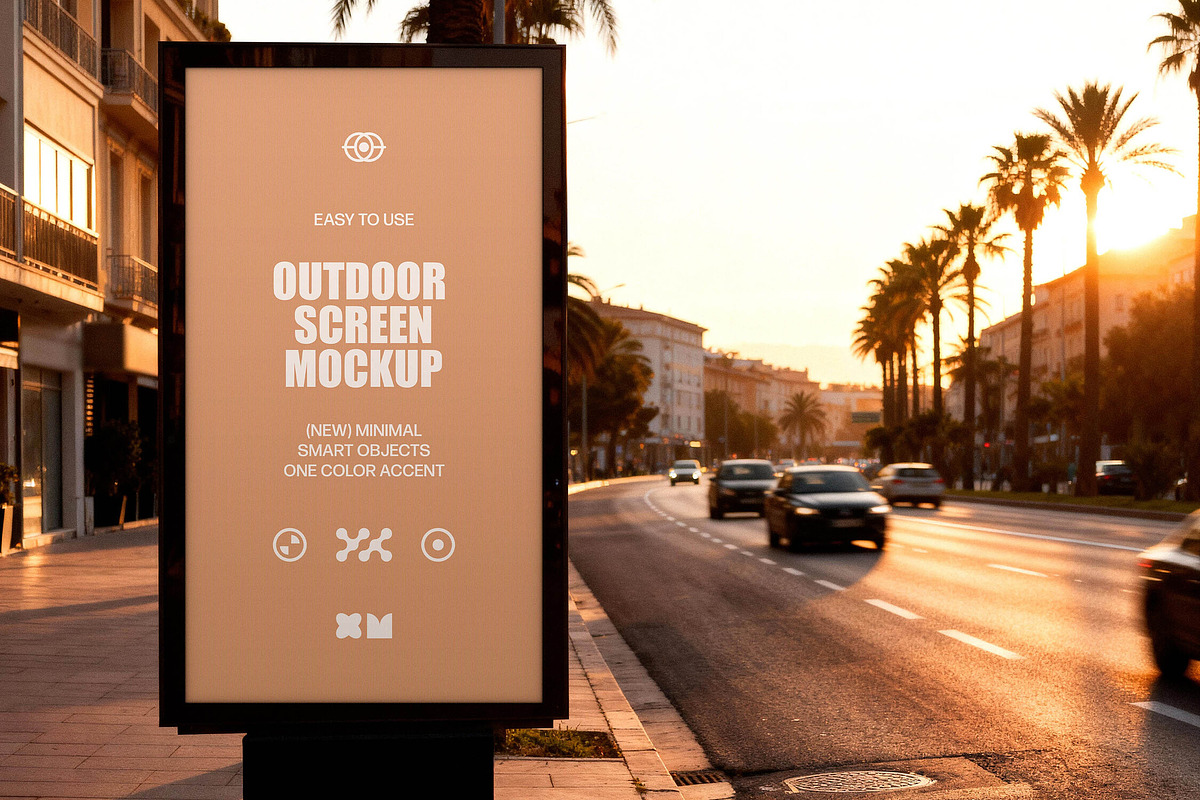 Road Poster Mockup, an Advertising Mockup by Design Squad