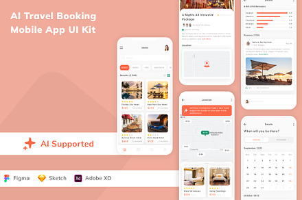 Simple Map UI Kit, an UI Kit Template by alanhornedotcom